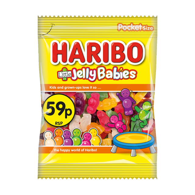 Haribo 59p Little Jelly Babies 60g (20 Pack)