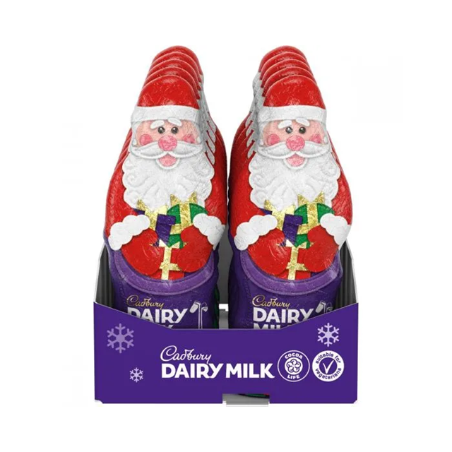 Cadburys Dairy Milk Chocolate Santa 100g (8 Pack) Cadburys Dairy Milk Chocolate Santa 100g (8 Pack)