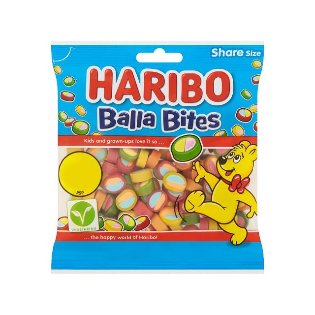 Haribo Balla Bites 140g £1.25 (12 Pack)