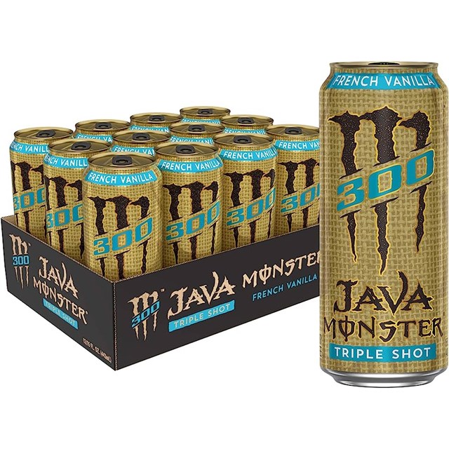 Monster Energy Drink Java 300 Triple Shot French Vanilla 444ml (12 Pack)