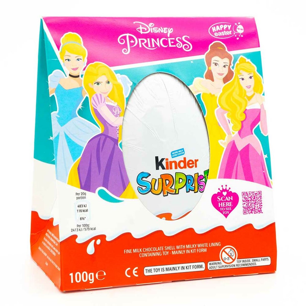 KINDER SURPRISE PRINCESS MAXI 100g Larger Egg larger Toy