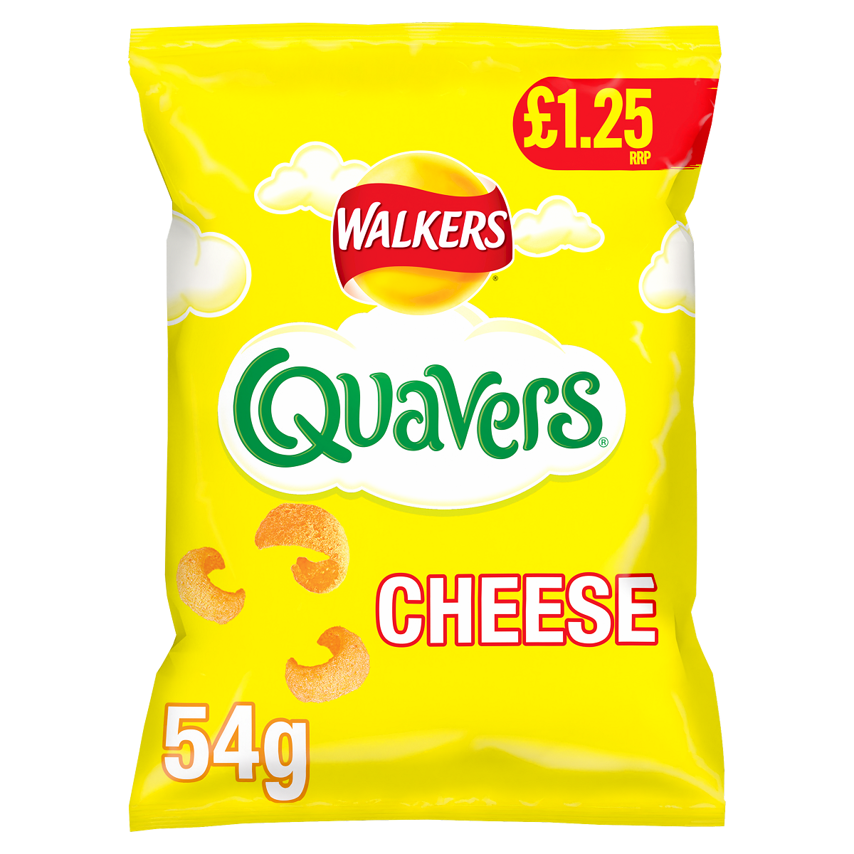 Walkers Quavers 54g £1.25 (15 Pack)