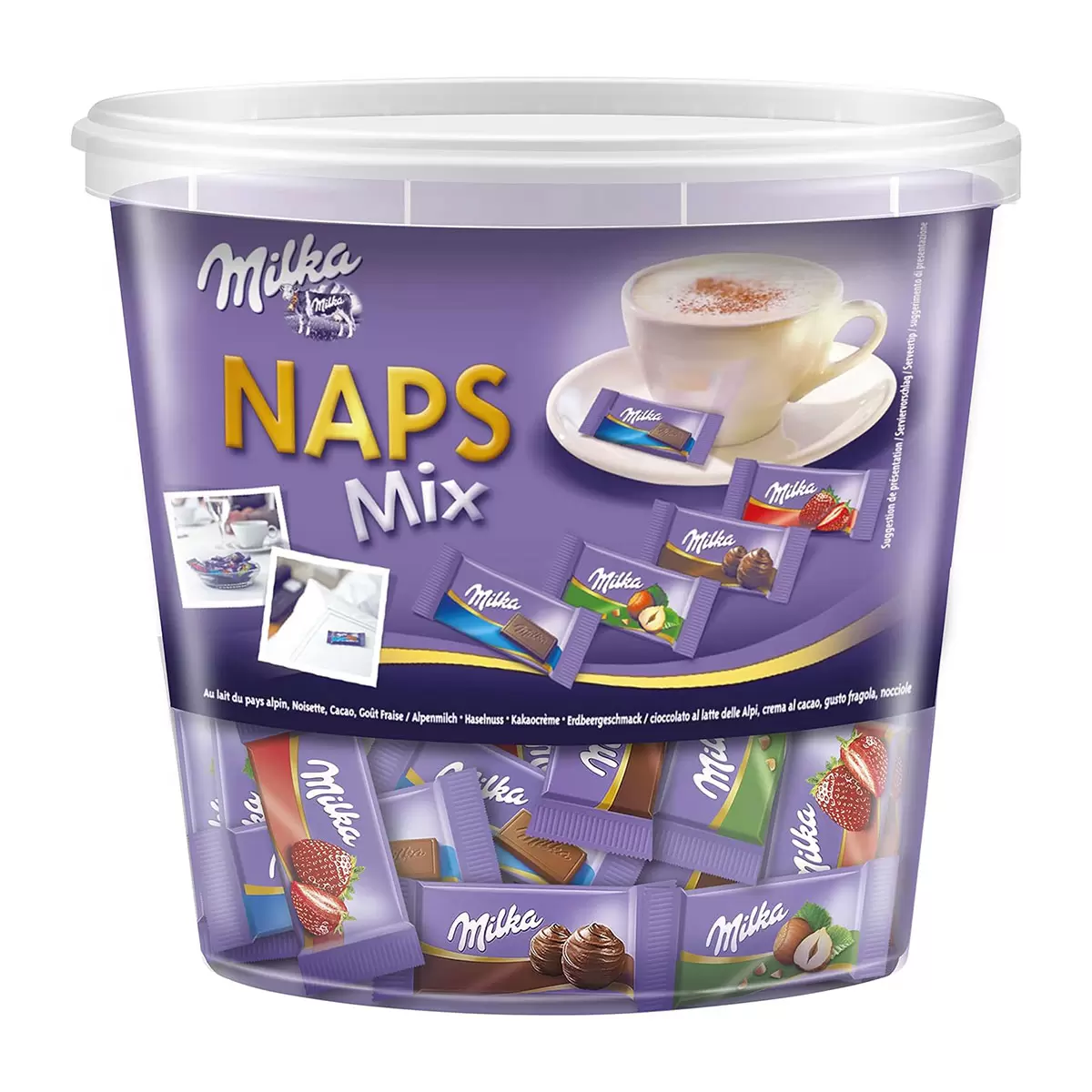 Milka Naps Mix Mini Milkas 1000g (207 Pieces)