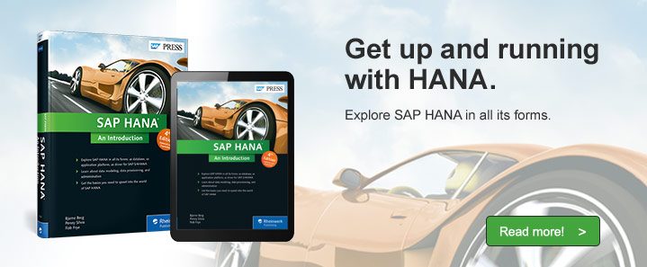 SAP HANA | SAP PRESS Books and E-Books