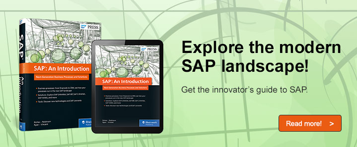 SAP ERP Projects and Modules | SAP PRESS Books and E-Books