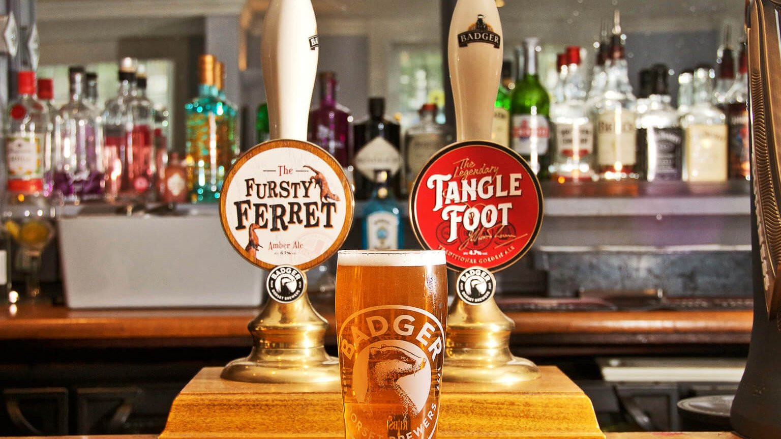 Drinks at The Bear Cross in Bournemouth, Dorset