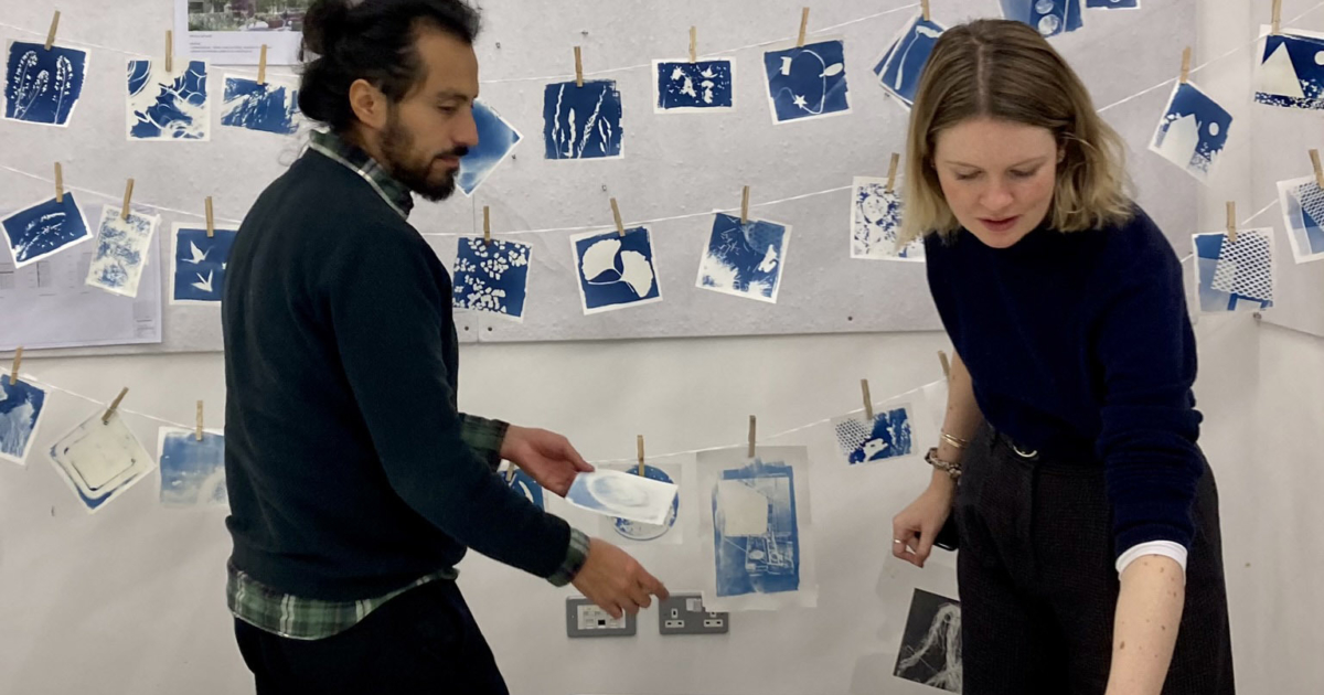 Cyanotype workshop - Haworth Tompkins