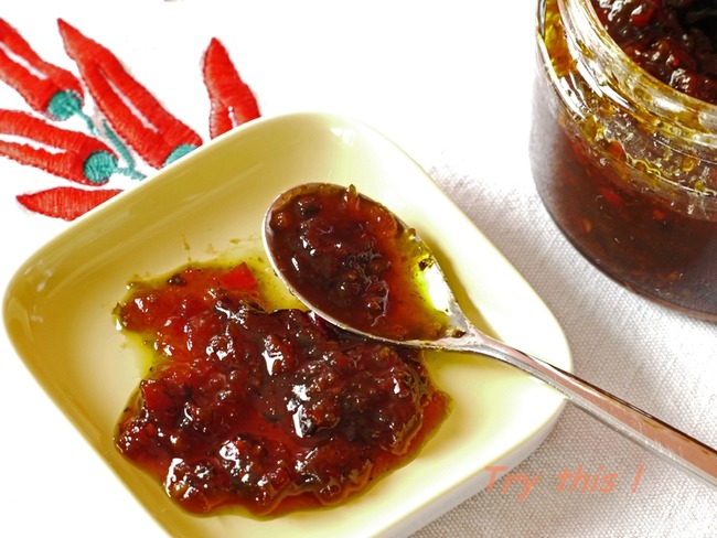 Confiture de piments (Chili Jam) - Recette par Try this