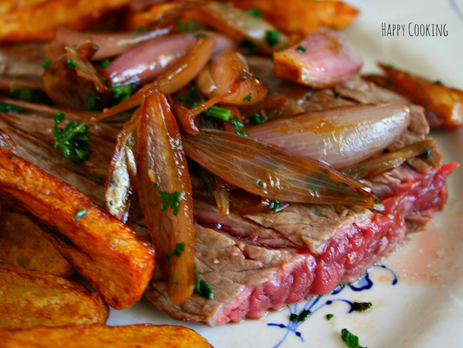 Bavette à l’échalote - Recette par Happy Cooking