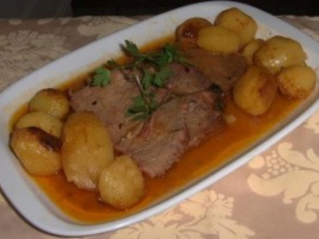 Longe de porc rôti au four - Recette par Cuisine Portugaise