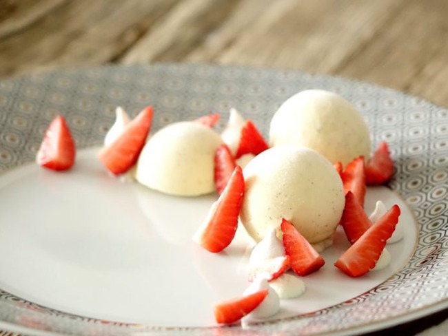 Fraises melba - Recette par Empreinte Sucree