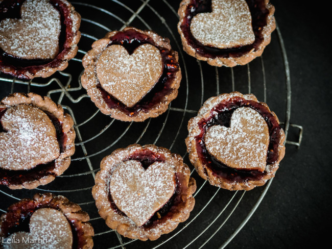 Mini Linzertorte - Recette par Leïla Martin - Je vais vous cuisiner