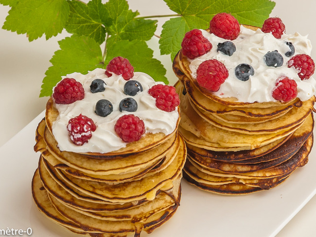 Pancakes aux fruits rouges - Recette par kilometre-0
