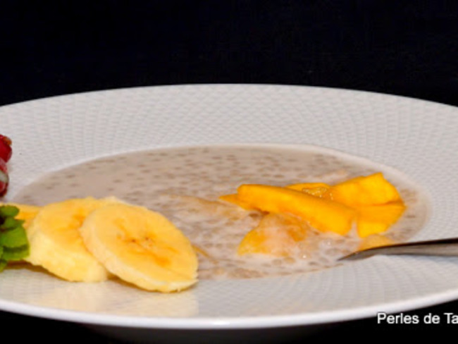 Perles de tapioca au Coco (Sakou). - Recette par Nadji