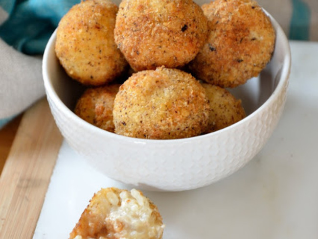 Croquettes de riz au lait, coeur au carambar ou chamallow - Recette par ...