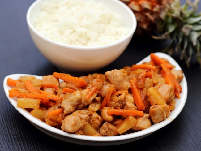 Poulet à l'ananas - Recette par Amandine Cooking