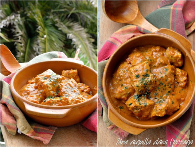 Colombo de porc - Recette par une aiguille dans l potage