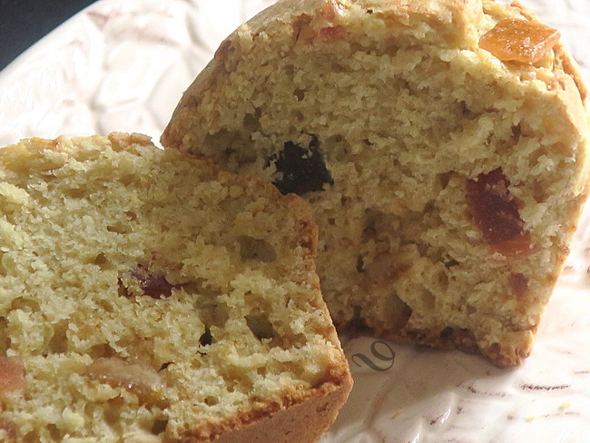 Muffins au levain et aux fruits confits - Recette par Du pain sur la ...