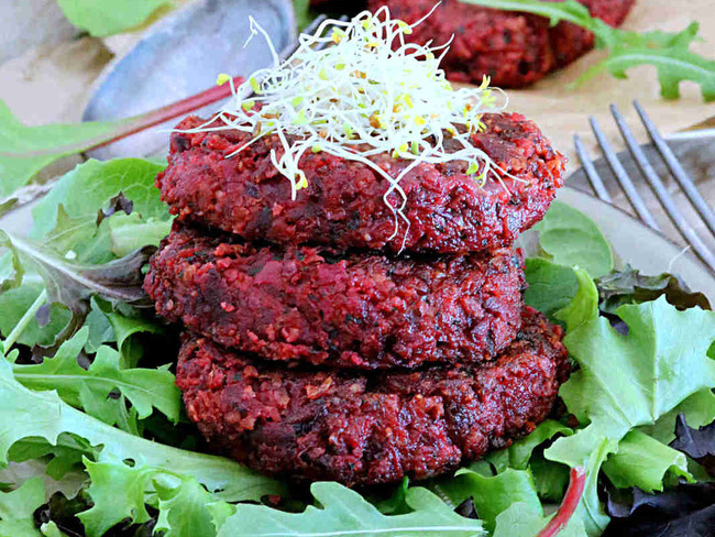 Galettes de betterave et haricot rouge - Recette par Bistro de Jenna