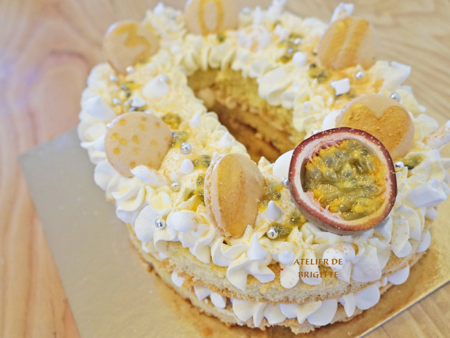 Number Cake Fruits de la Passion et Chocolat Blanc - Recette par ...