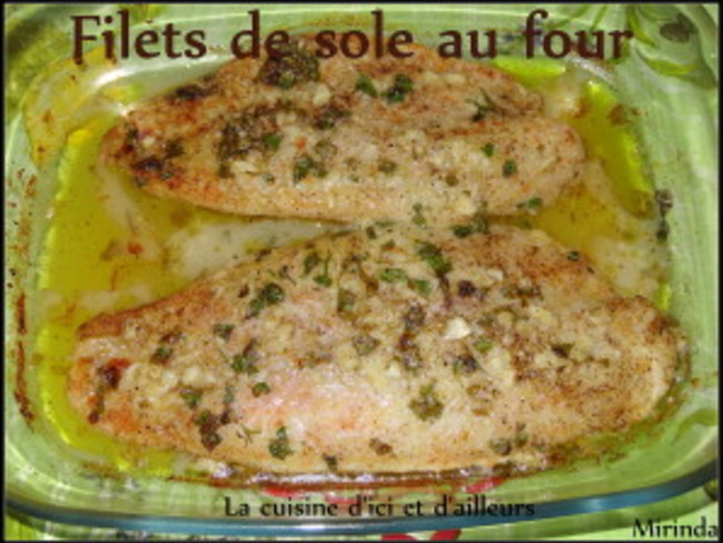 Filets de sole au four - Recette par Les dellys de l'orient