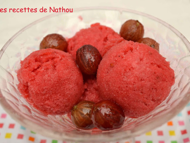 Sorbet aux groseilles rouges - Recette par Ma cuisine au fil de mes idées