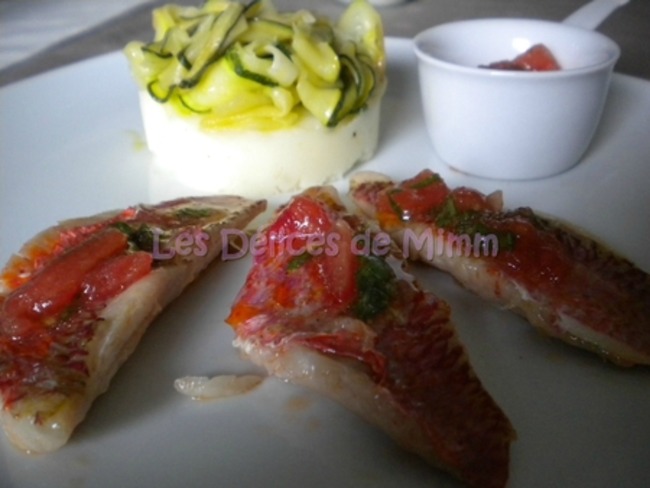 Filets de rouget sauce vierge - Recette par Mimm