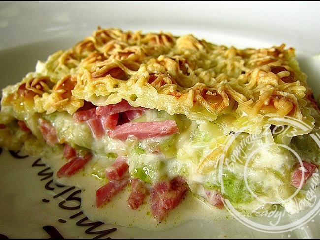 Gratin de ravioles au jambon - Recette par Happy papilles