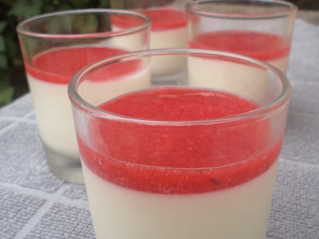 Panna Cotta et son coulis de fruits rouges - Recette par critou