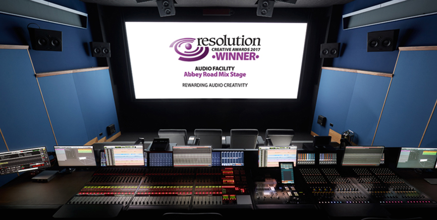 The Mix Stage named as 'Best Audio Facility 2017' by Resolution Magazine