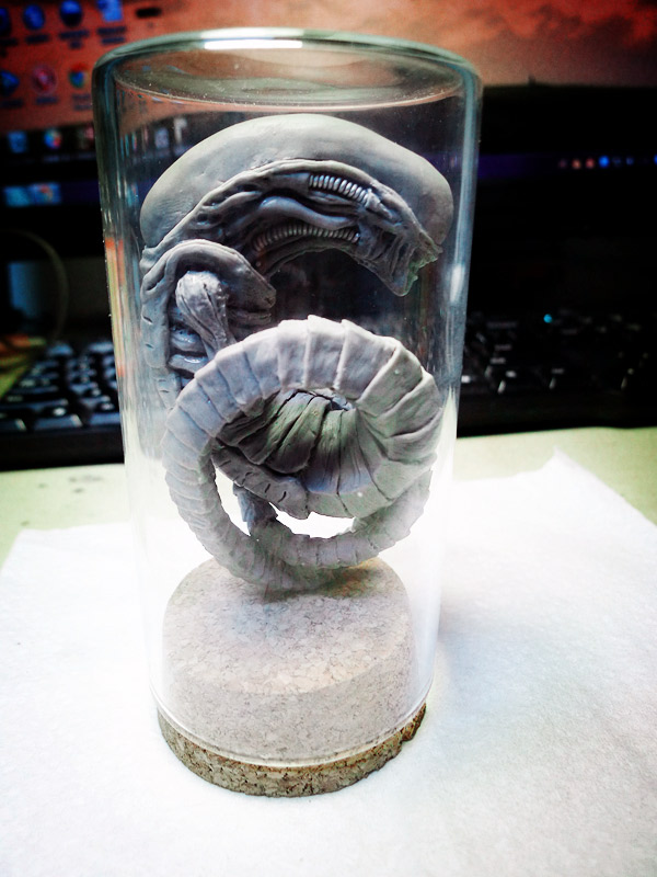 Put it next to your RPGS? A custom alien embryo jar