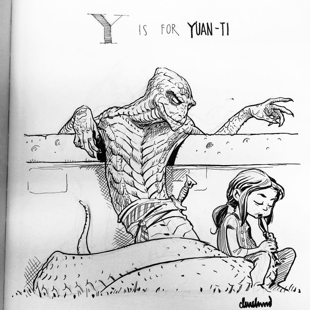 The illustrated Dungeons & Dragons alphabet