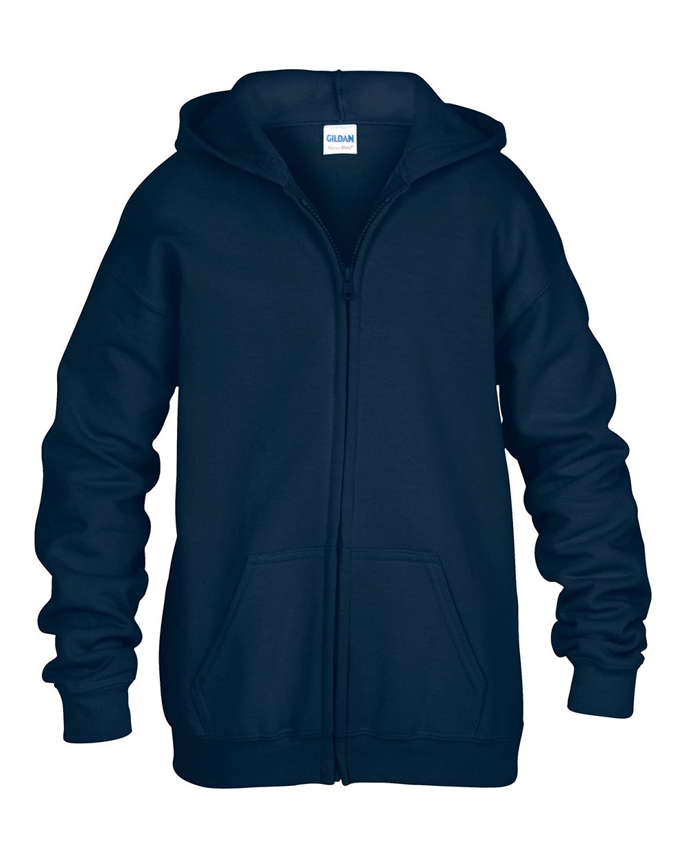 Gildan Mens Heavy Blend Adult Full Zip Hooded Zipped Hooded Sweatshirts ...
