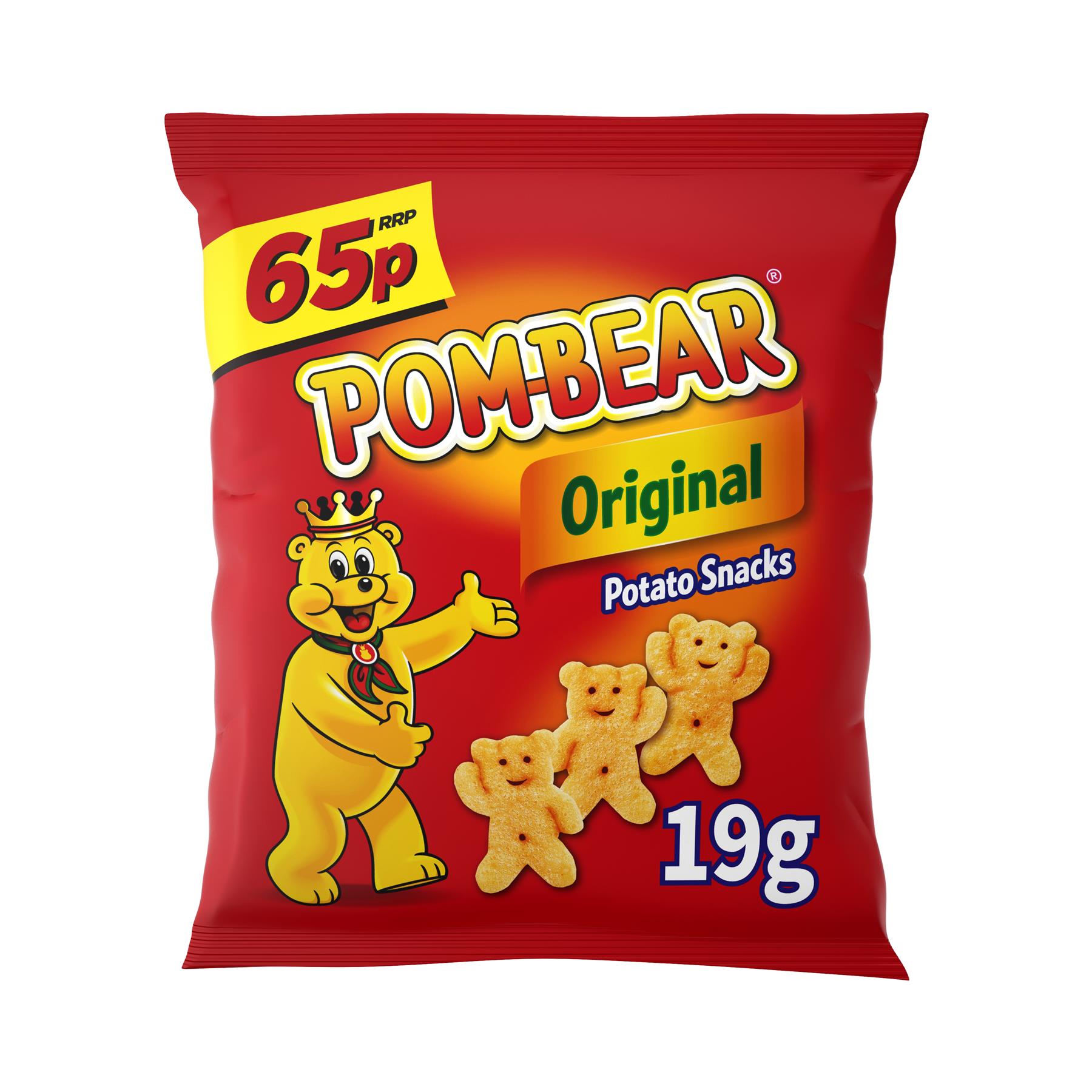 PomBear Original Salted Crisps 36 x 19g PMP