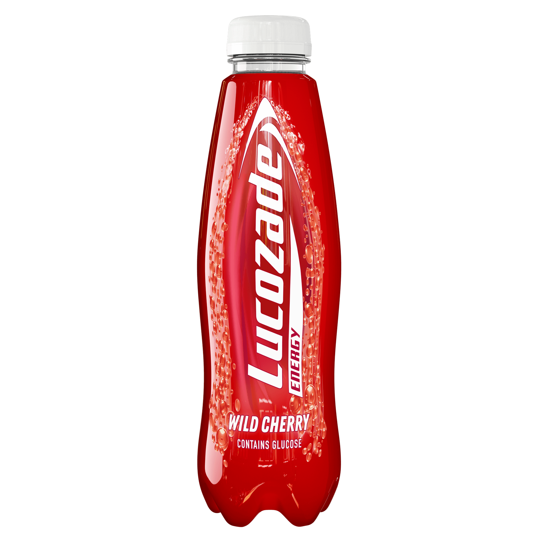 Lucozade Energy Fizzy Wild Cherry 380 ml (Pack of 24)