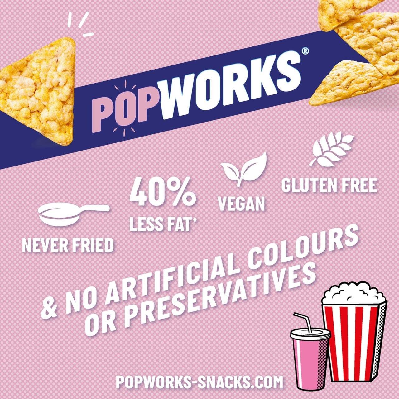 Popworks SWEET & SALTY Popped Crisps Snacks 28g Bags