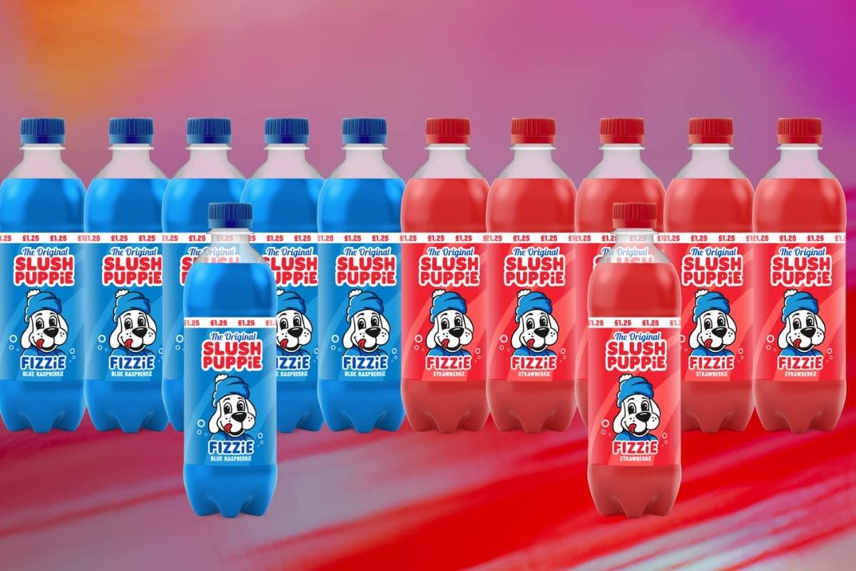 Slush Puppie Strawberry x12 & Blue Raspberry x 12 (24 Bottles Total)