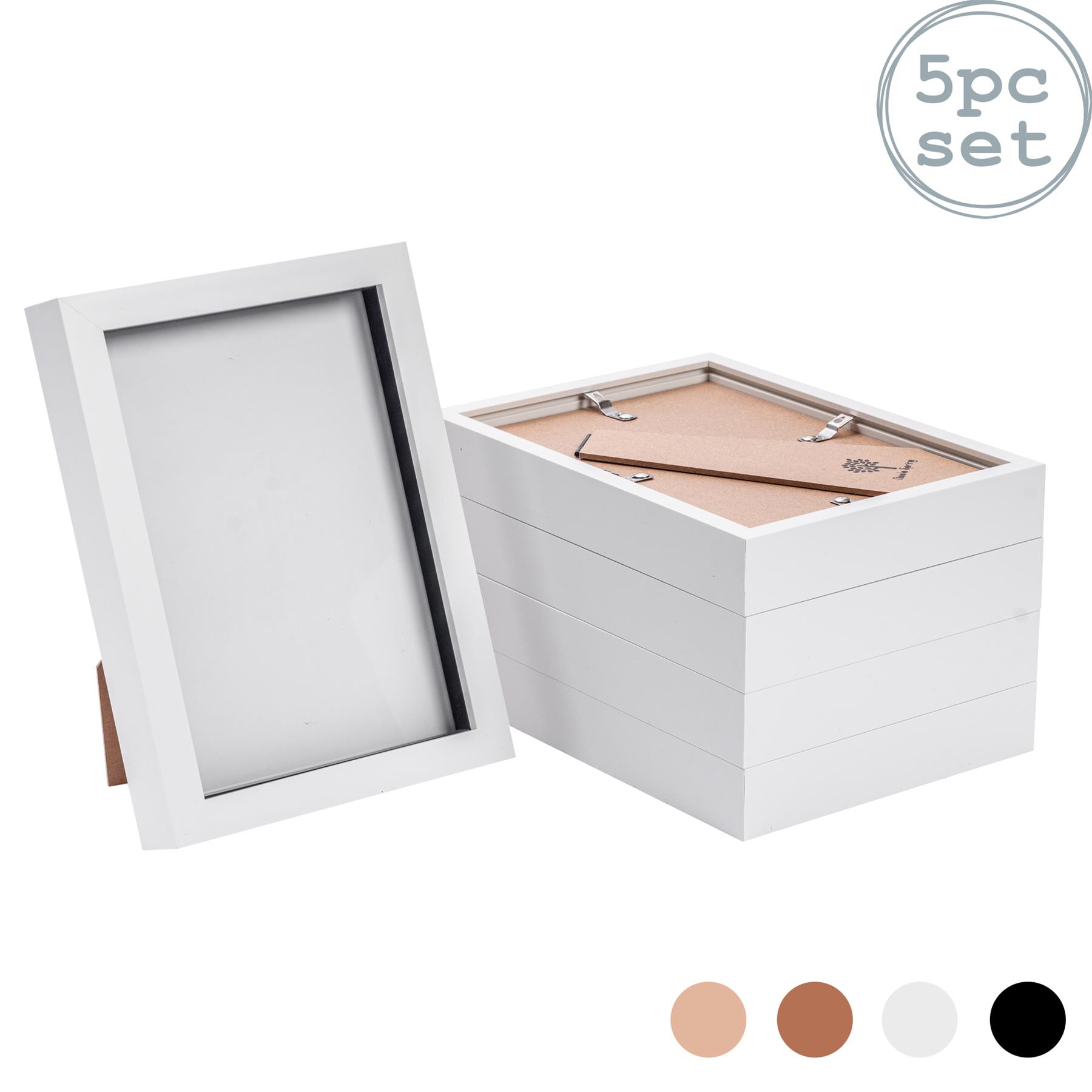 Box Picture Frame Deep 3D Photo Display 6x8 Inch Standing Hanging White ...