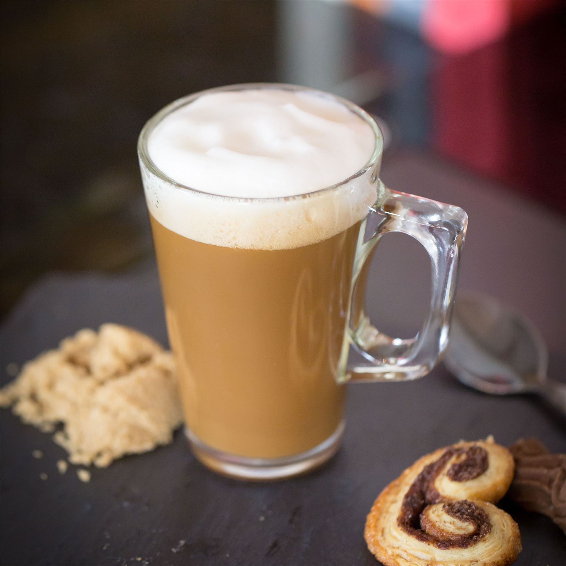 Latte Glasses Cappuccino Glass Tassimo Costa Coffee Cups Mugs - 250ml ...