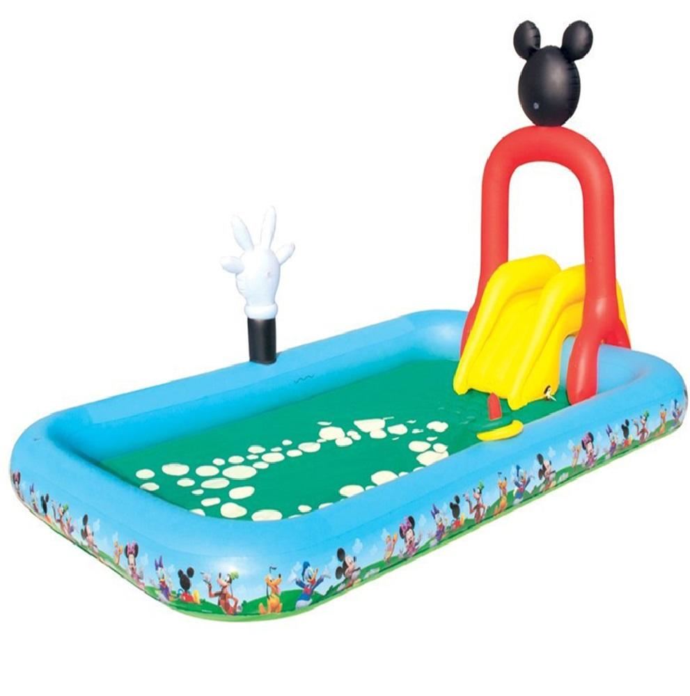 DISNEY MICKEY MOUSE INFLATABLE SPLASH PLAY PADDLING POOL TOY WATER ...