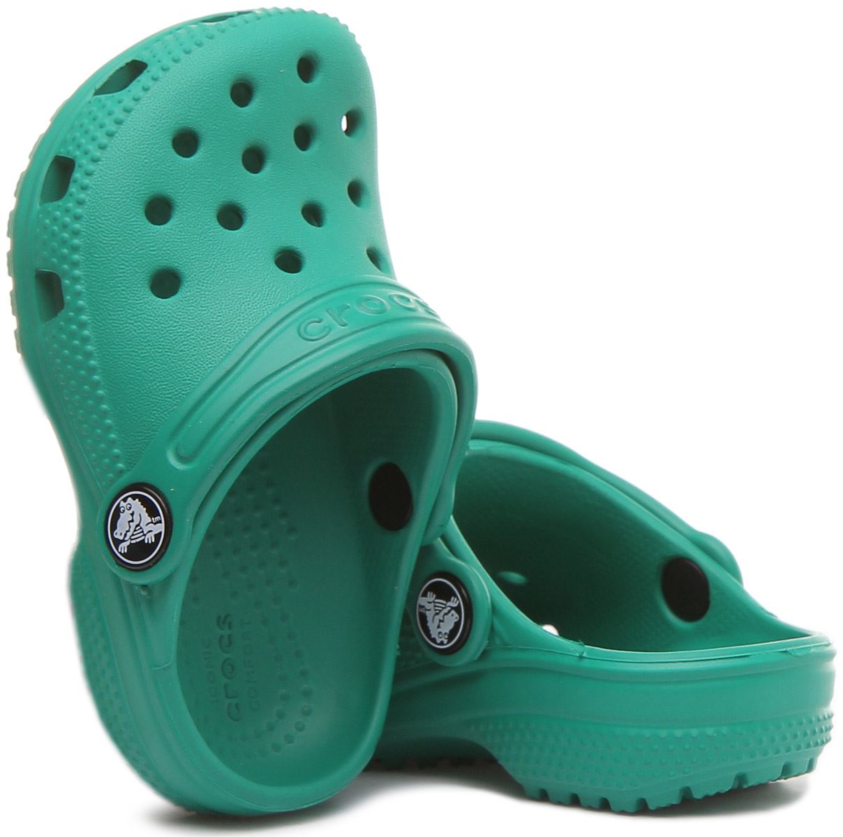 CROCS CLASSIC COMFORT Clog Kids R ckentr ger Slipper Sandale In Gr n crocs-classic-comfort-clog-kids-r-ckentr-ger-slipper-sandale-in-gr-n