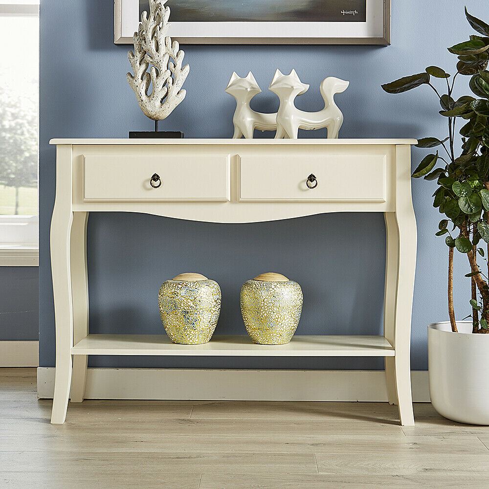 Cream console tables - massiveQas