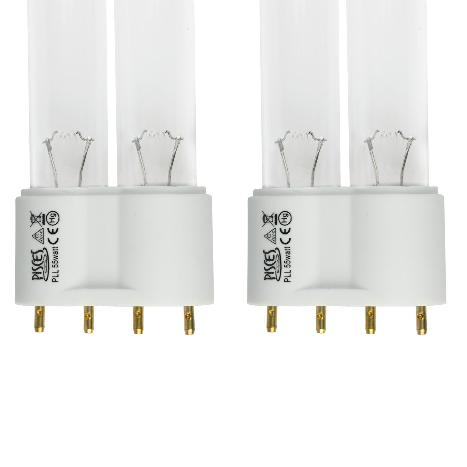 2 X 55W 55 WATT PLL POND FILTER UV/UVC BULB/LIGHT/TUBE/LAMP ULTRA ...