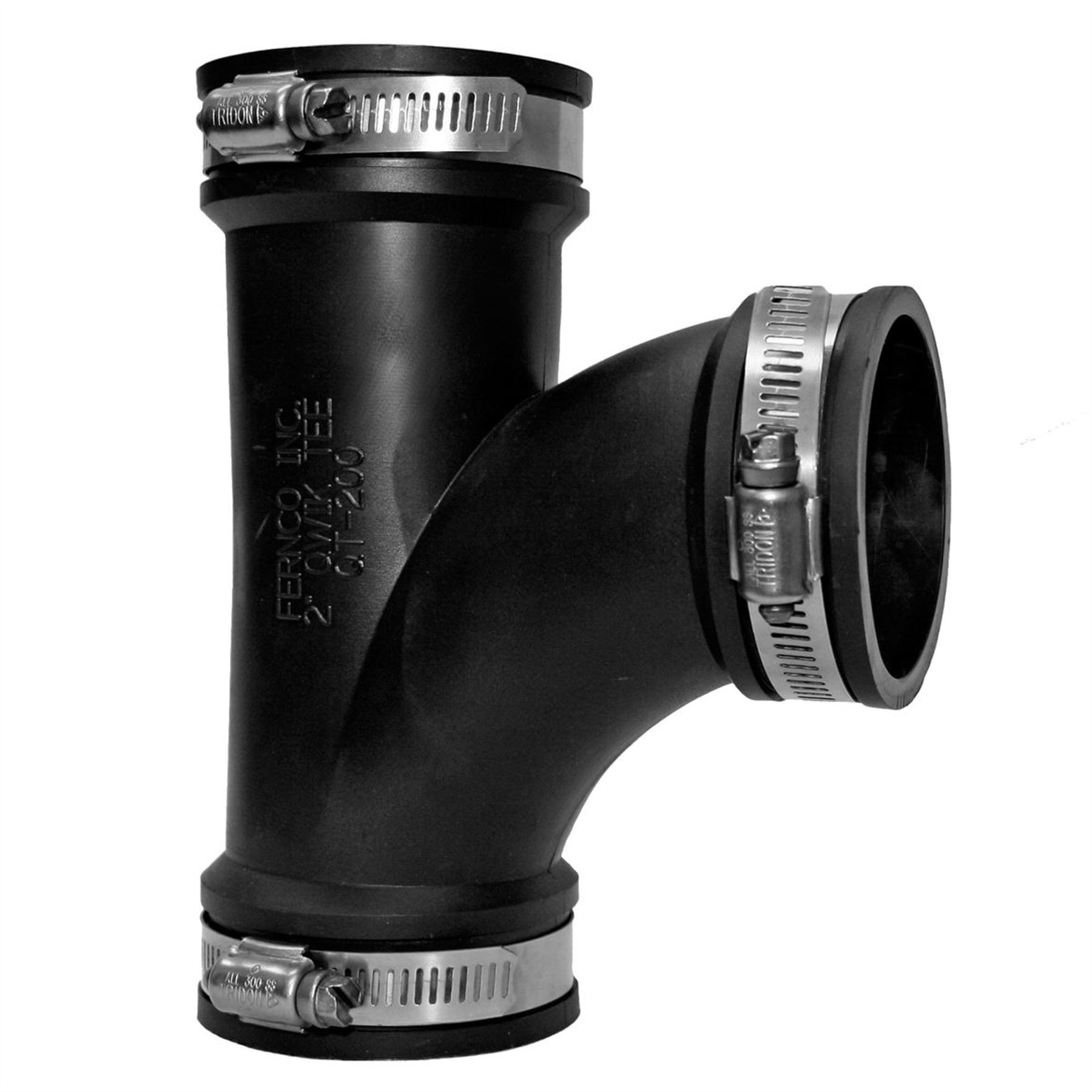 EVOLUTION AQUA EAZY CONNECTOR FLEXIBLE RUBBER TEE POND FITTING PIPEWORK ...