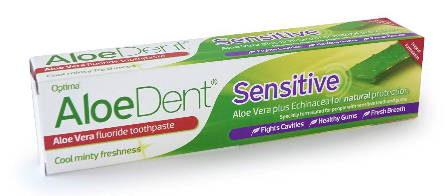 Aloe Dent Sensitive Aloe Echinacea Toothpaste FLUORIDE Peppermint 100ml ...
