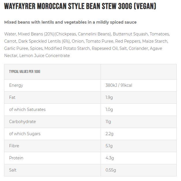 Wayfayrer Ready To Eat Hot or Cold Camping Hiking Food Meals Pouches ...