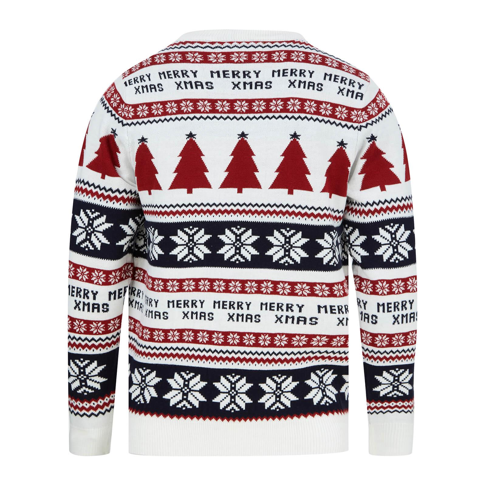 Mens Christmas Jumpers Funny Xmas Party Soft Knitted Sweater Novelty ...