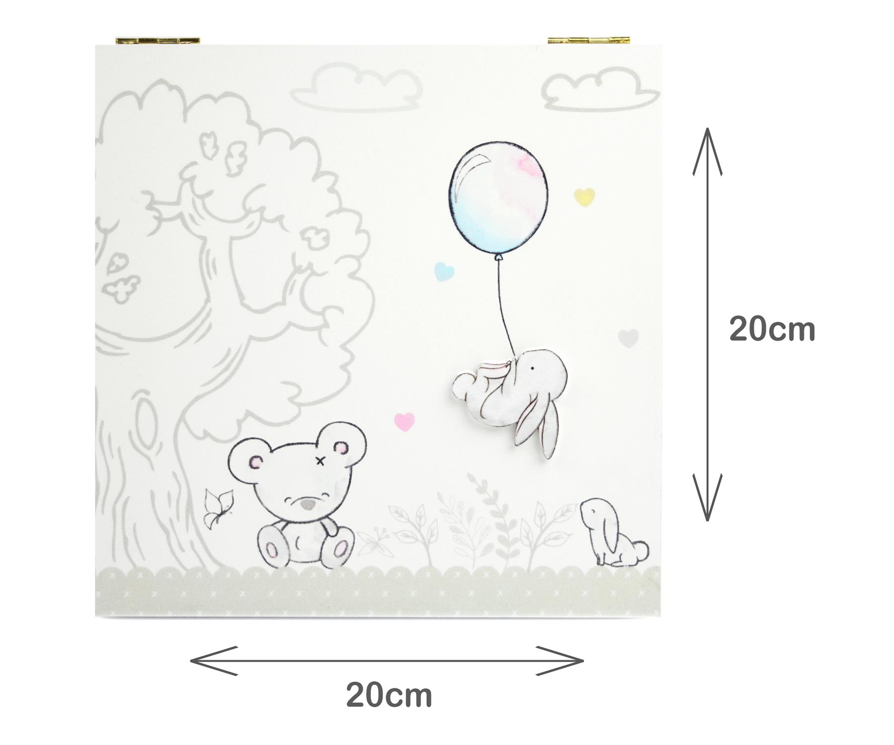 Keepsake Box Baby Treasure Chest Newborn Gender Neutral Gift Memory ...