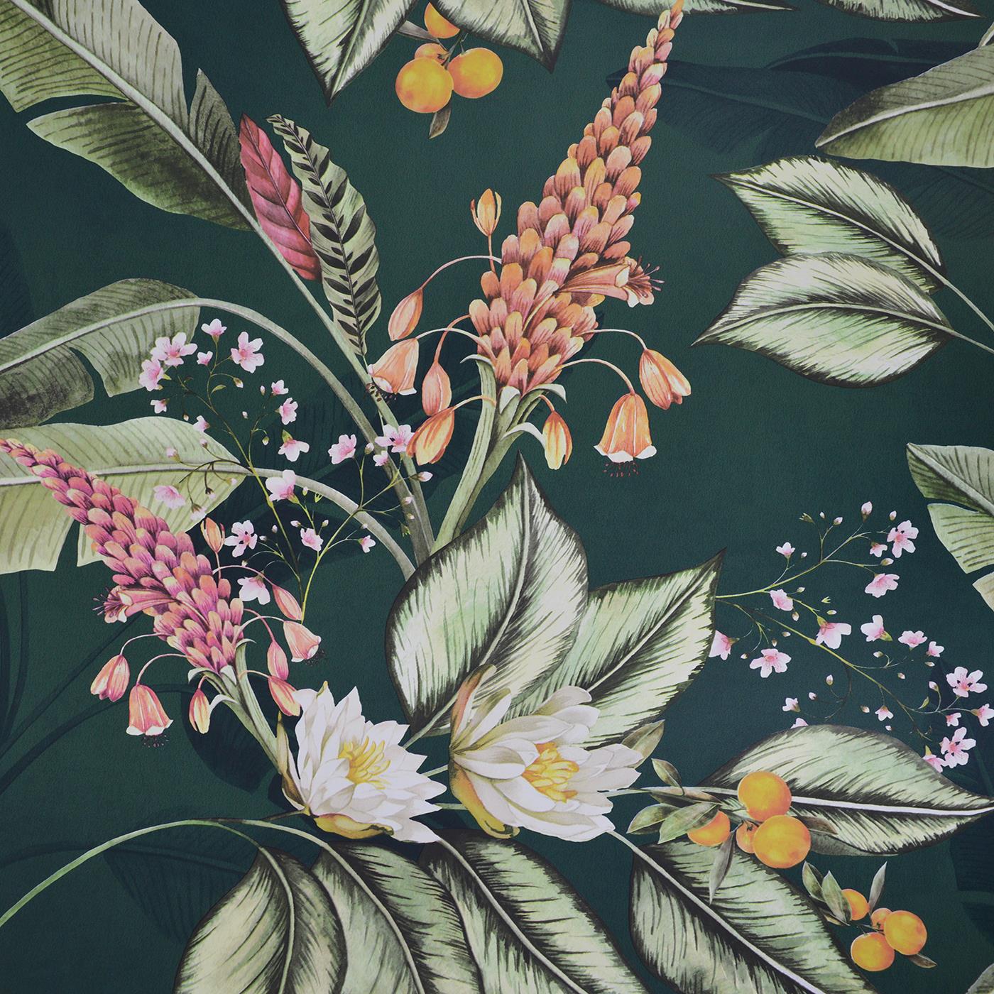 Green Leaf Birds Tropical Wallpaper Jungle Animal Print Floral ...