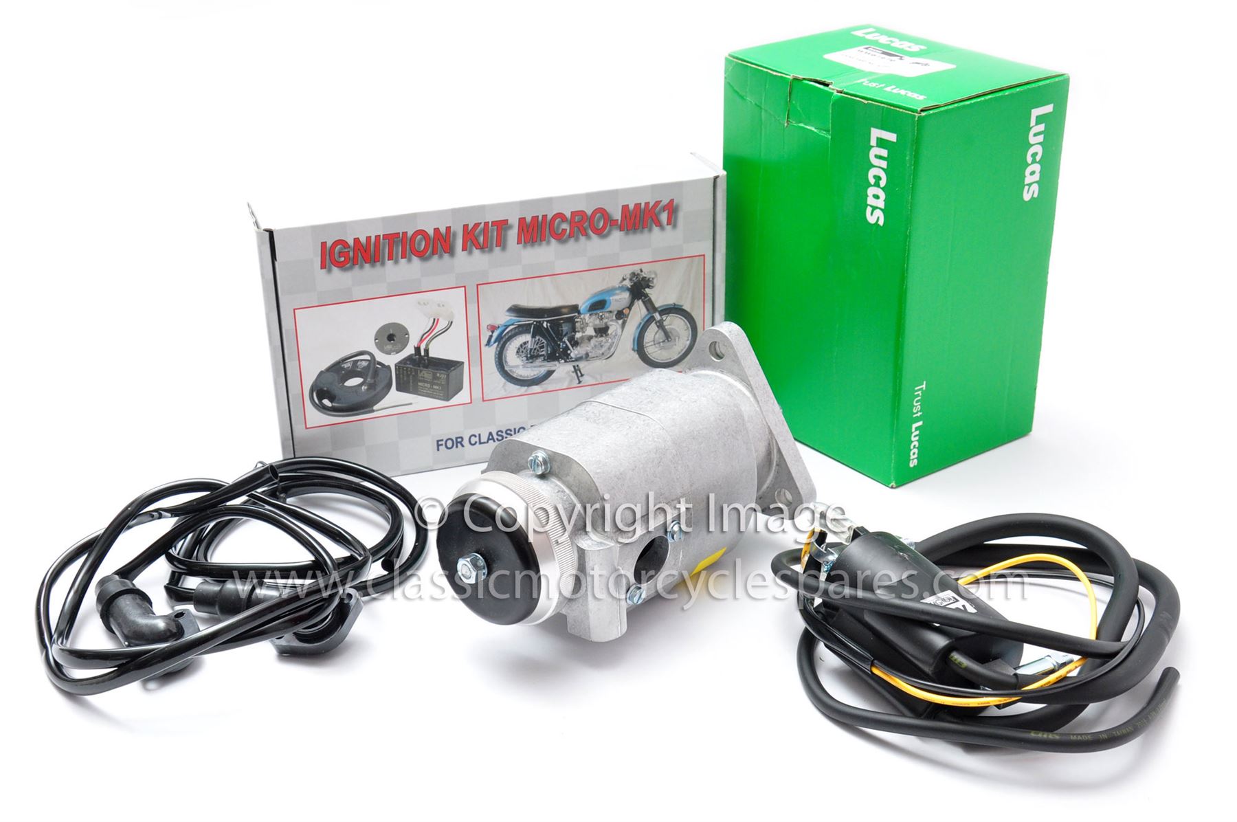 Electronic Ignition K1F/K2F Magneto Replacement Kit, Genuine Lucas, 6V ...